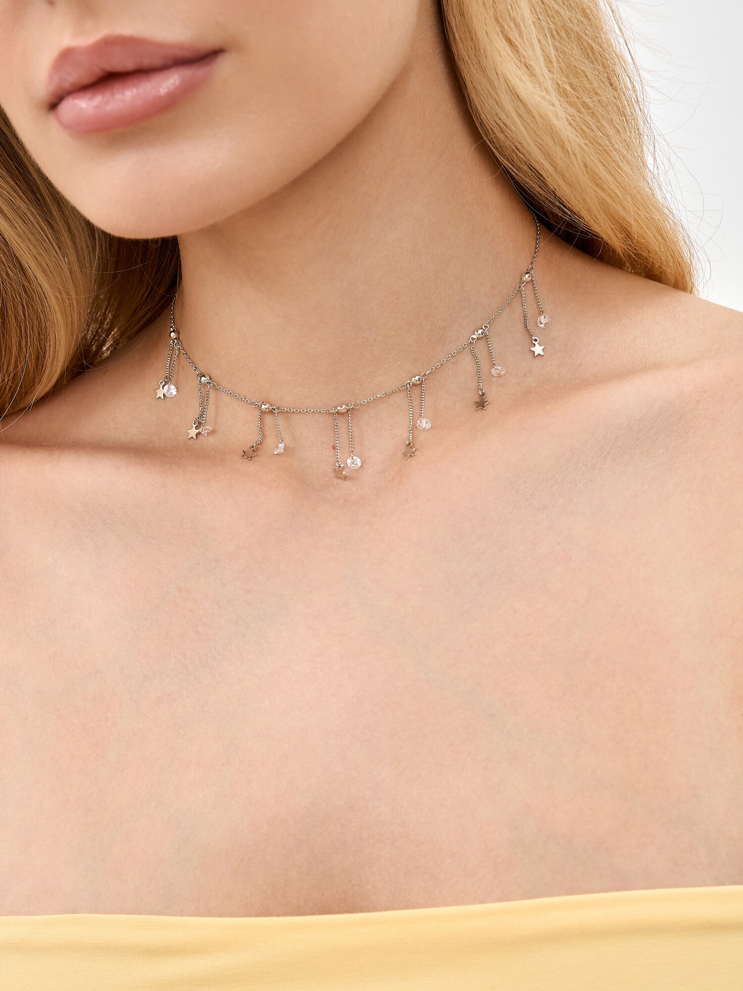 Чокер, циркон