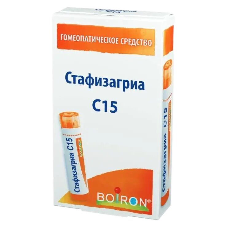 Стафизагриа C15 гранулы гомеопатические 4 г 1 шт