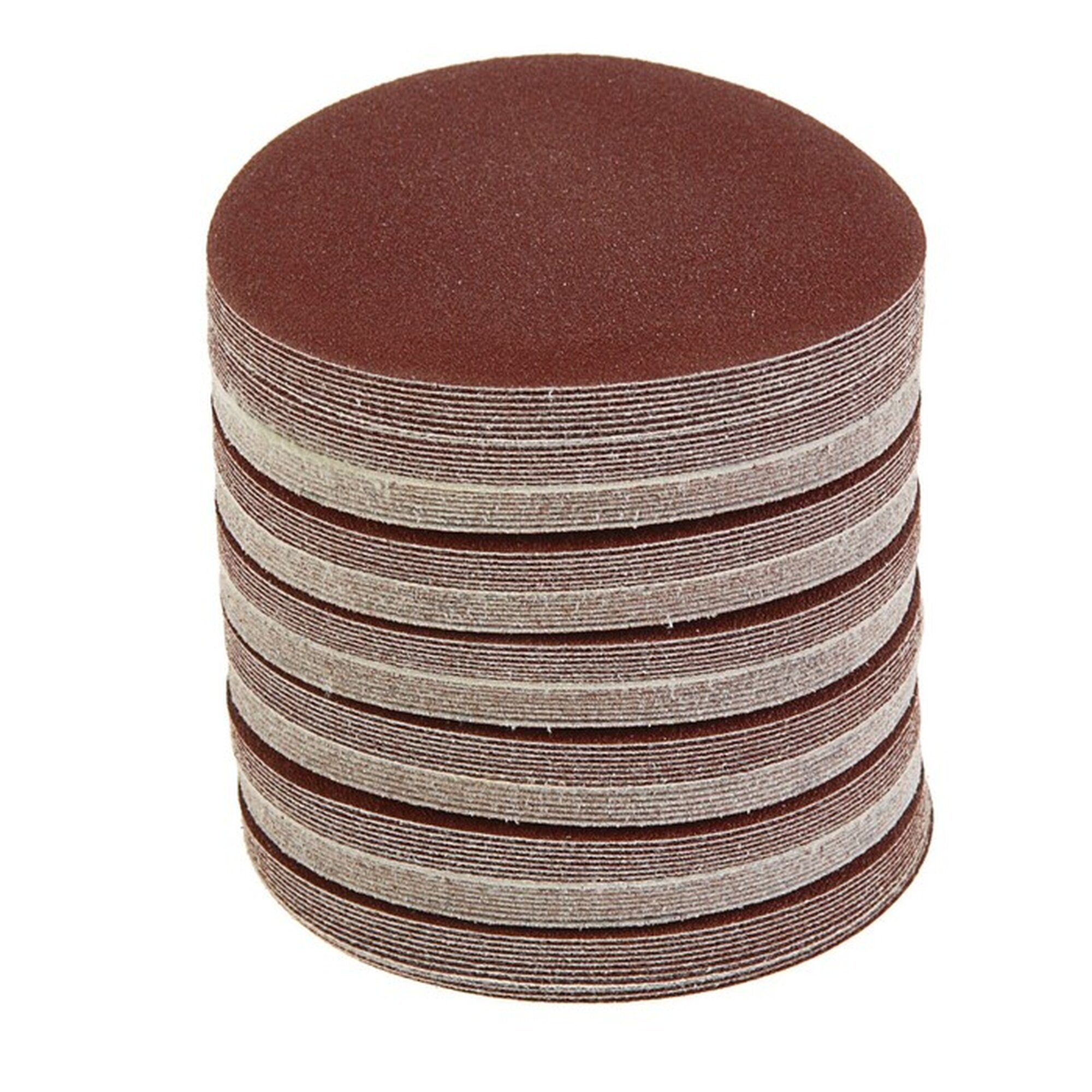 Круг абразивный шлифовальный под "липучку" тундра, 125 мм, Р80, 100 шт.