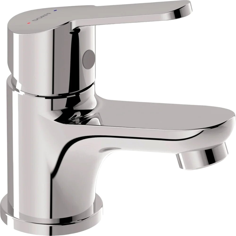 Смеситель для раковины Dorff Norma D1002100 хром, глянцевый, кран для ванной в раковину, из латуни, рычажный, с керамическим картриджем