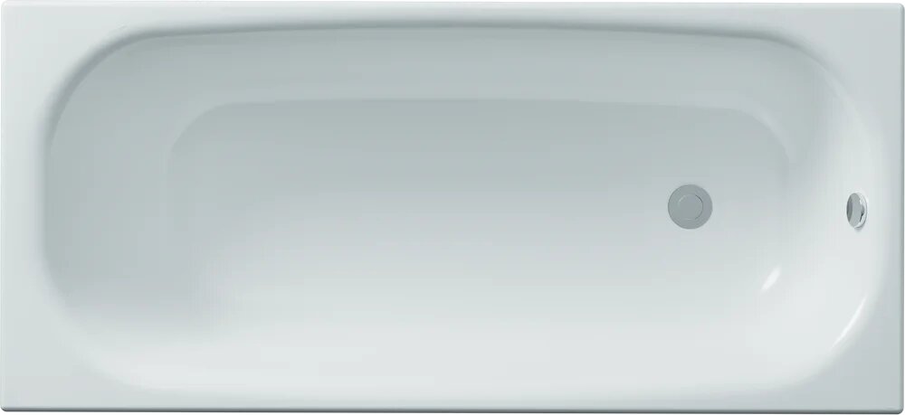 Акриловая ванна DIWO Анапа без опоры 150x70, пристенная, белая, глянцевая, прямоугольная, антискользящее покрытие