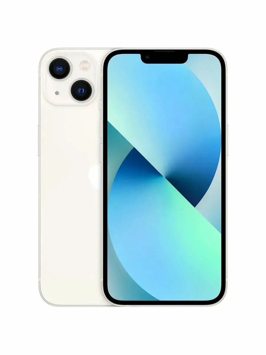 Смартфон Apple iPhone 13 128 ГБ nano SIM + eSIM, Starlight