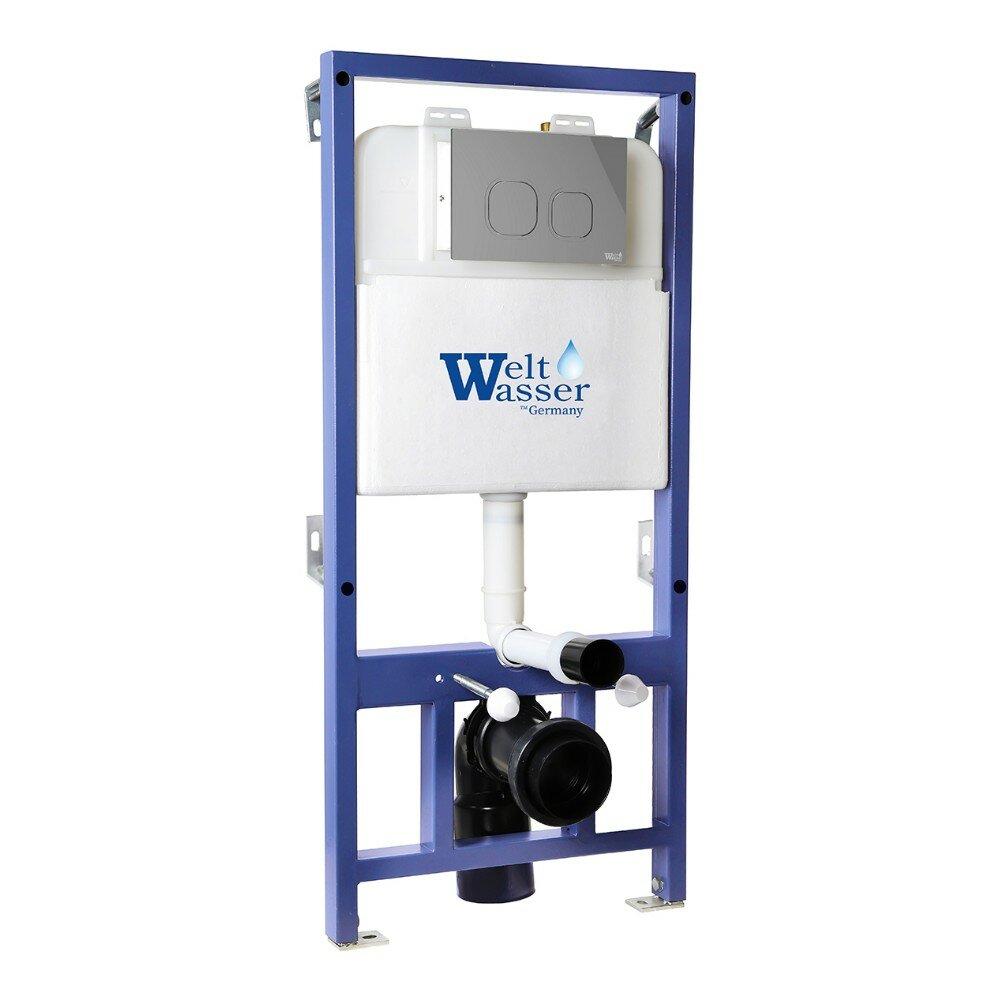 Инсталляция для унитаза WeltWasser Amberg 10000013444 с черной кнопкой