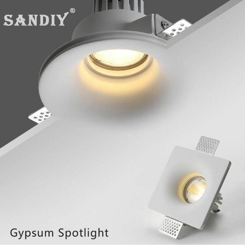 Встроенный потолочный светильник гипсовый прожектор GU10Led spotlight 7w