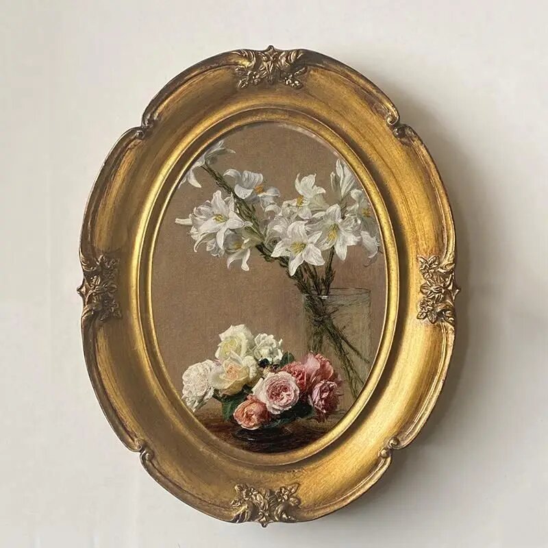 Французская ретро картина на холсте A, 6 inches