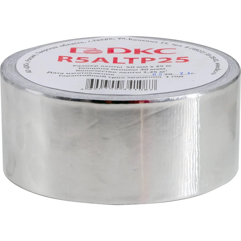 DKC Алюминиевая лента для теплоизоляции, ширина 50 мм, длина 25 м 1 ШТ R5ALTP25