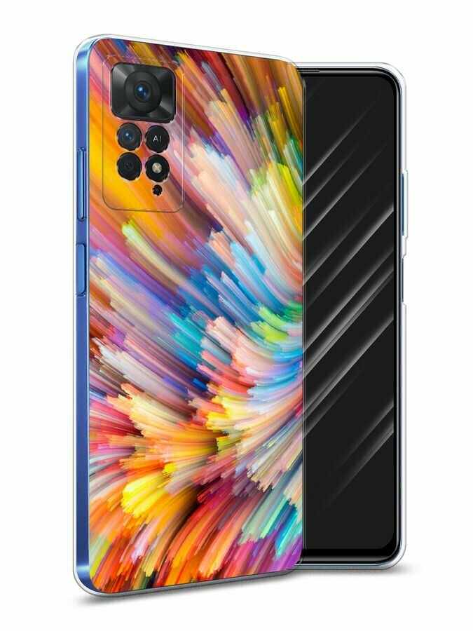 Чехол на Xiaomi Redmi Note 11E Pro / Сяоми Редми Нот 11E Pro Про с принтом Абстракция 4