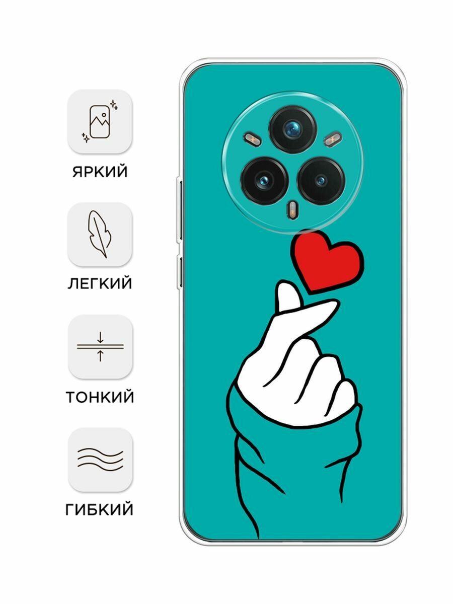 Чехол на Realme 14 Pro / Реалми 14 Про с принтом "Маленькое сердечко" — фото 1