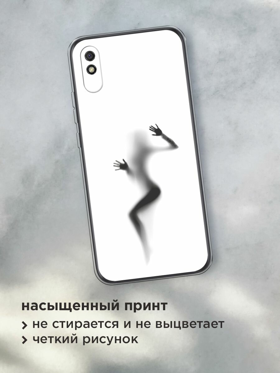 Чехол на Xiaomi Redmi 9A / Сяоми Редми 9А с принтом "Девушка в душе" — фото 1