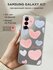 Чехол на Samsung Galaxy A17 / Самсунг А17 с принтом "Пастельные сердечки", прозр...