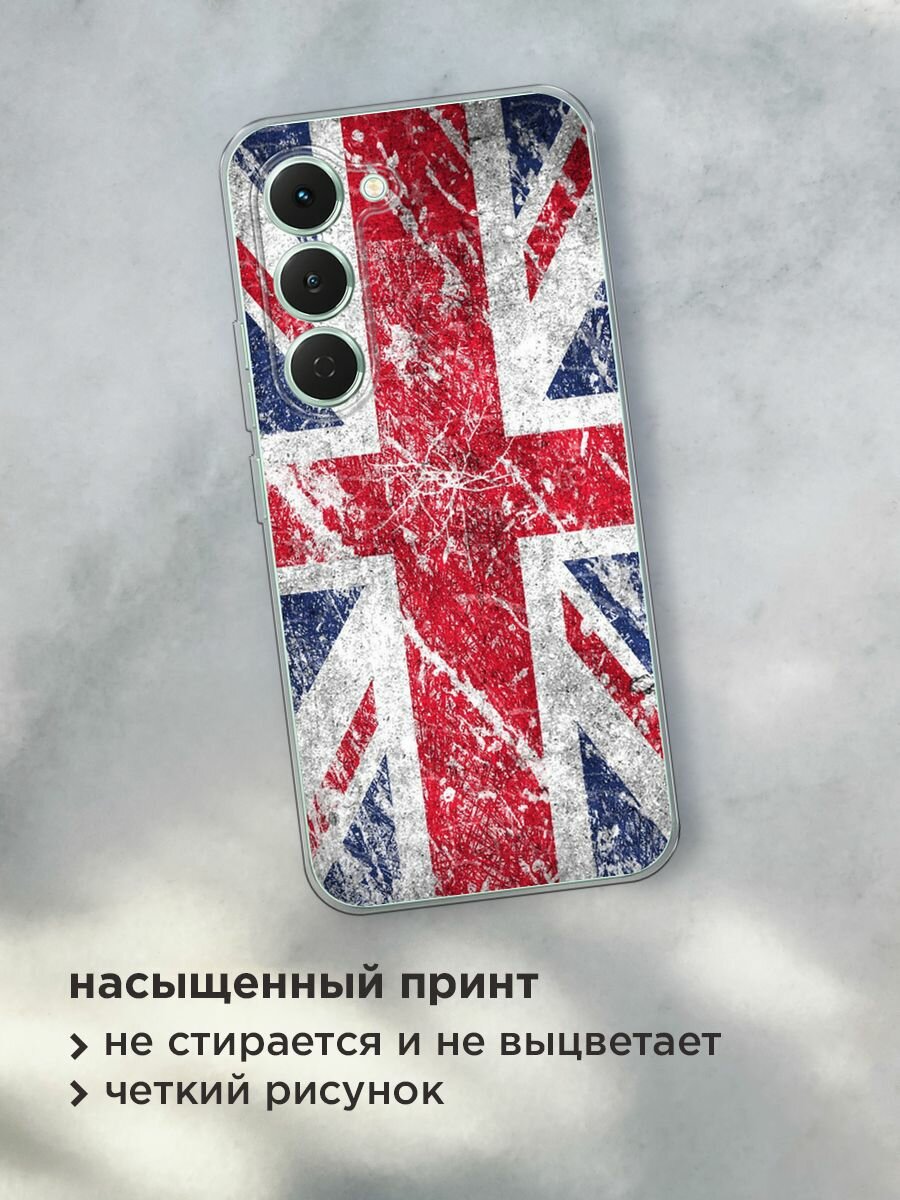 Чехол на Tecno Spark 40 Pro / Текно Спарк 40 Про с принтом "Флаг британский" — фото 1