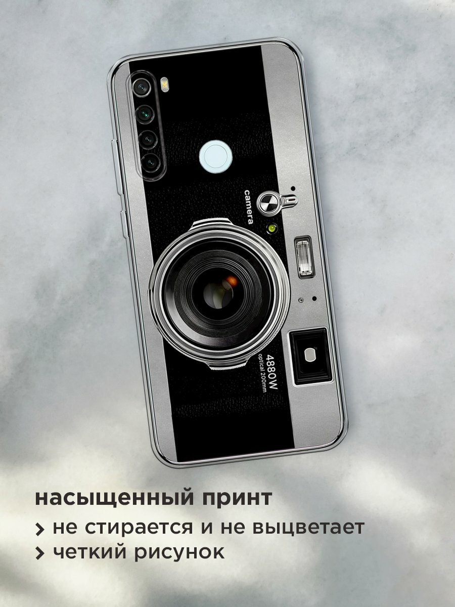 Чехол на Xiaomi Redmi Note 8T / Сяоми Редми Нот 8Т с принтом "Ретро камера" — фото 1