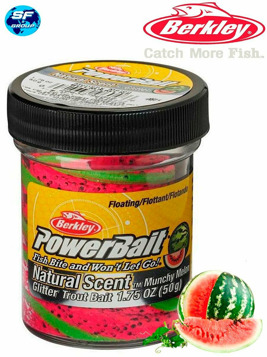 Паста Berkley PowerBait Natural Scent Trout Bait Munchy Melon 50g