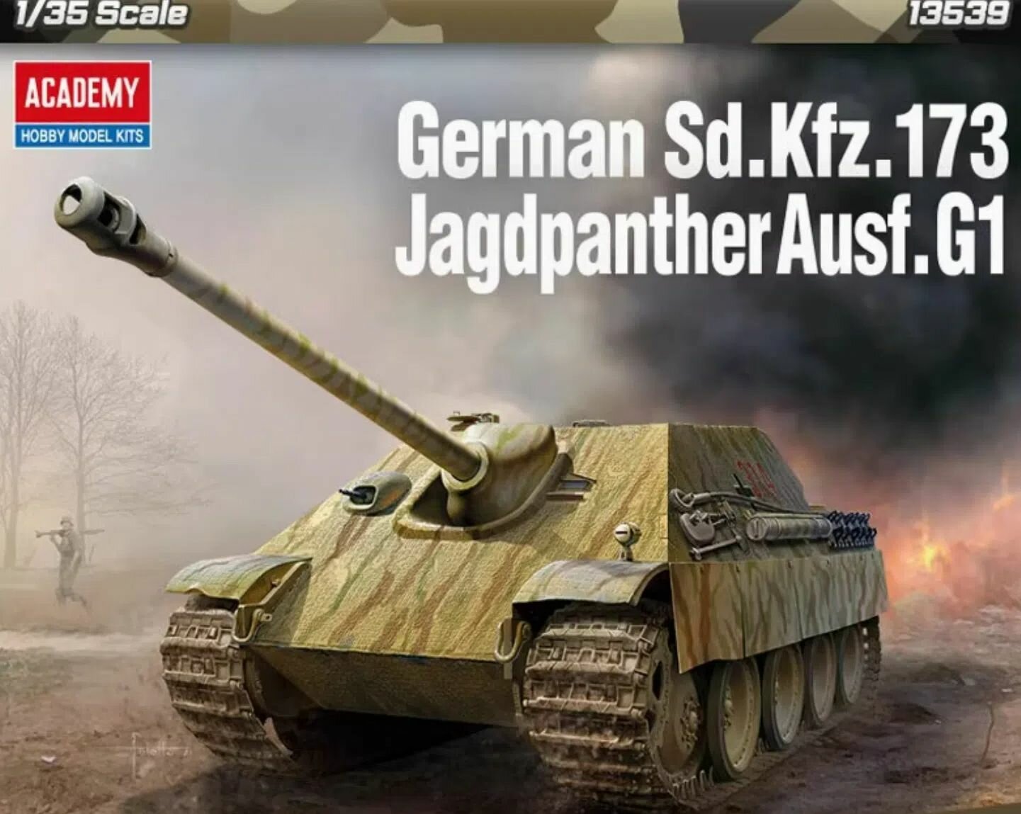 Academy 13539 1/35 German Sd. Kfz.173 Jagdpanther Ausf. G1 сборная модель танка