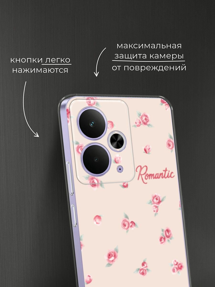 Силиконовый чехол на Realme 14T / Реалми 14Т с принтом "Romantic" — фото 1