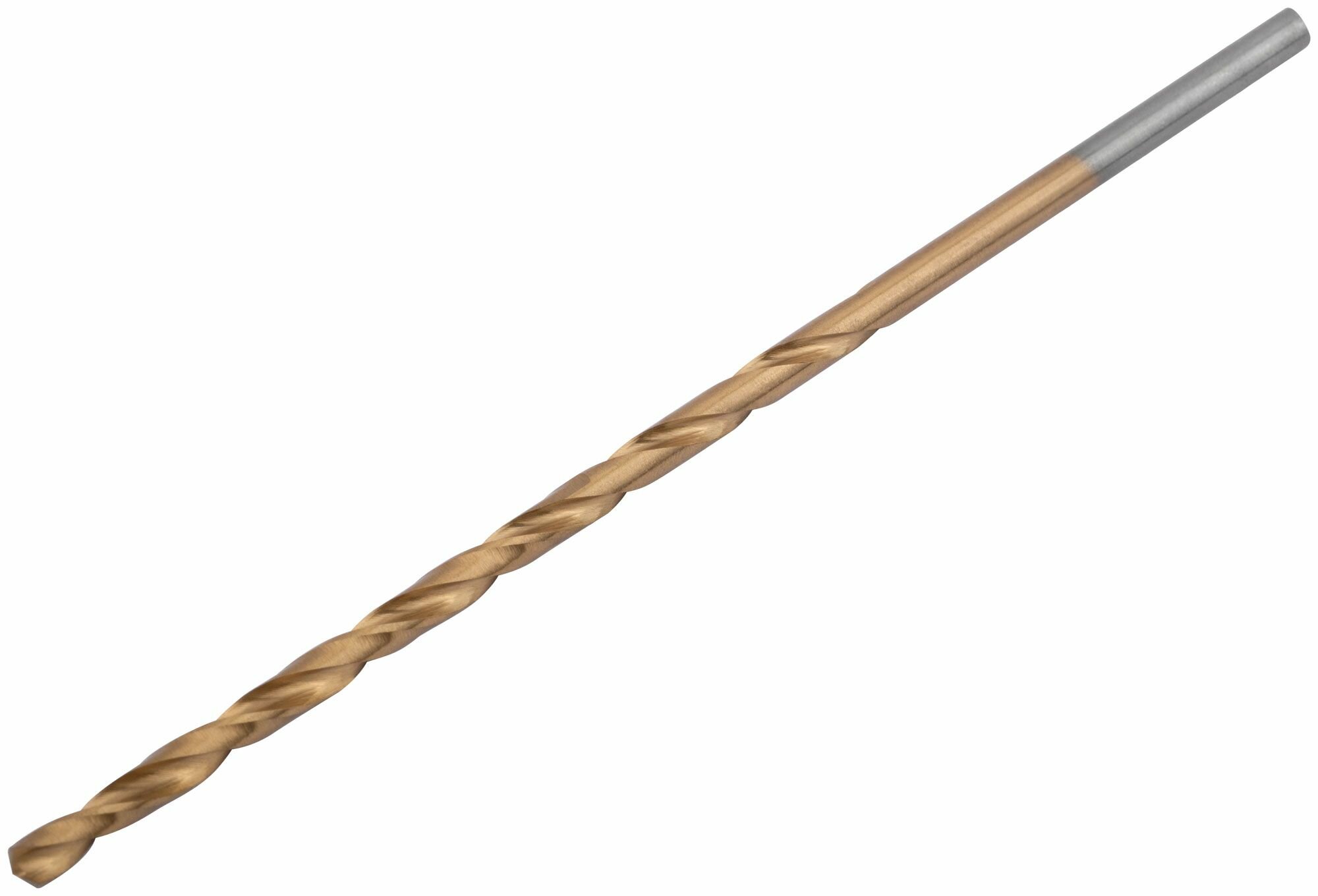 Сверла HSS по металлу, удлиненные, титановое покрытие 3,2х106 мм (10 шт.)