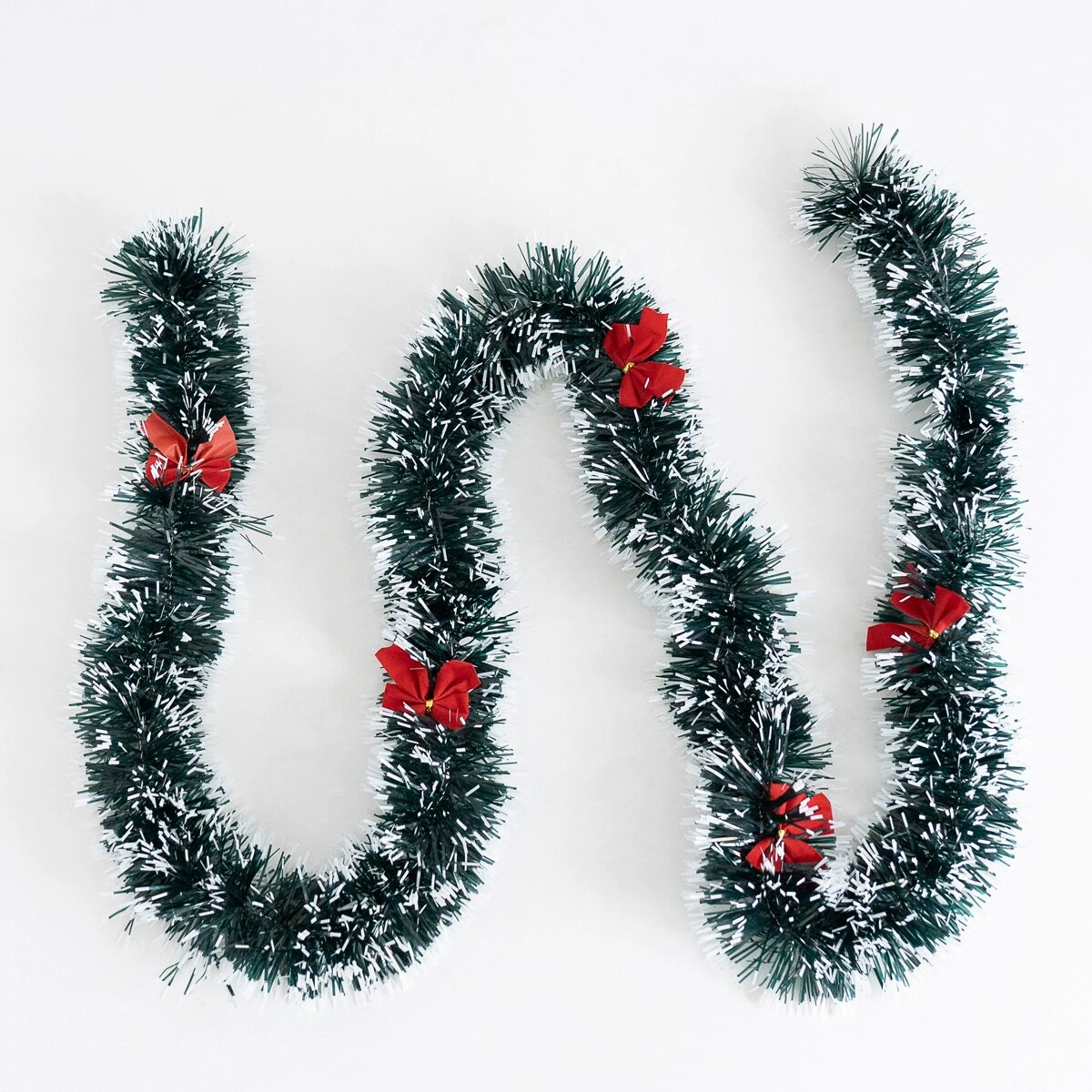 Рождественская гирлянда из мишурки, украшения для елки, подвесные украшения, декор для создания атмосферы в магазине,