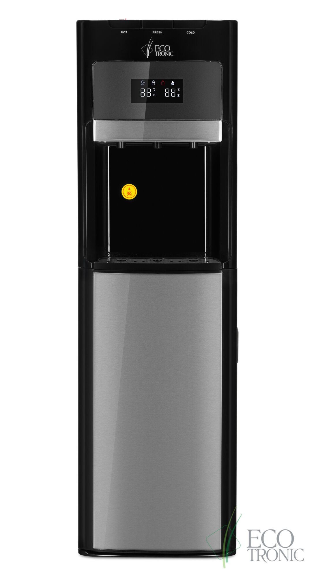 Кулер Ecotronic M20-LXEM Black-SS. Гарантия 12мес. Три крана. Дисплей.