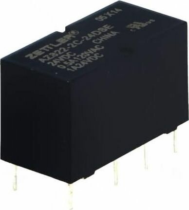 Реле ZETTLER AZ822-2C-24DSE электромагнитное DPDT Uобмотки: 24ВDC 0,5A/120ВAC 2А 1шт
