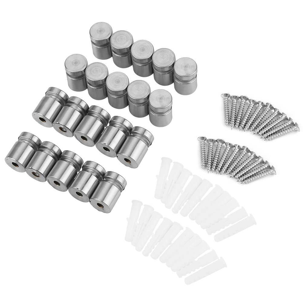 20 шт. M12*20 мм нержавеющая сталь рекламный штифт крепежный болт для крепления стеклянной стойки