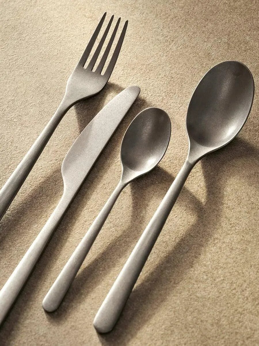 PRAKTBOTIA IKEA Набор столовых приборов, 16 предметов, нержавеющая сталь