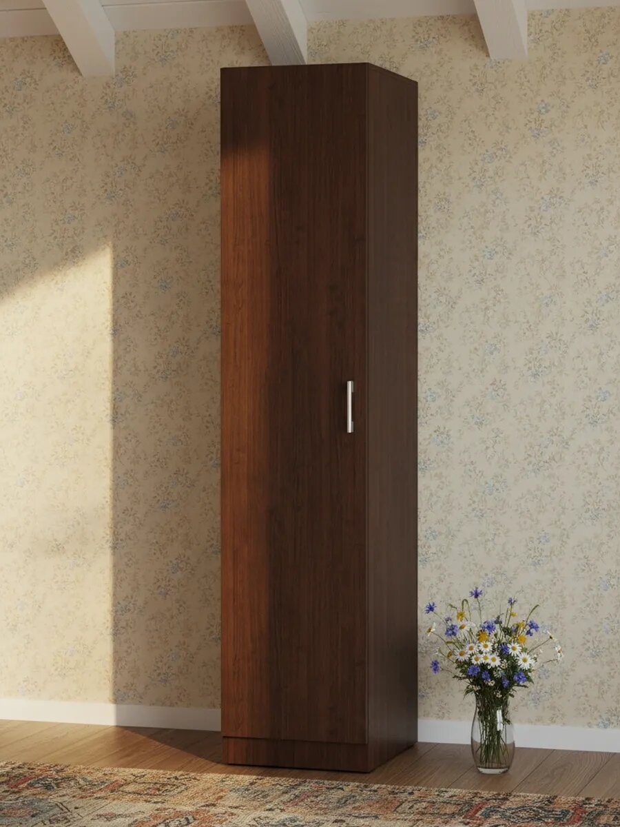 В прихожую спальню шкаф пенал FRESTER распашной с полками, от производителя