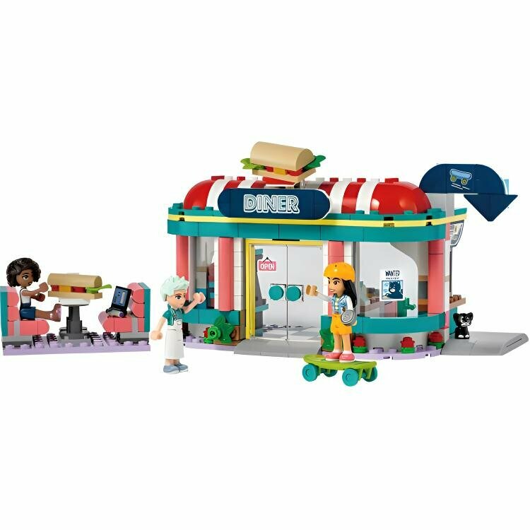 LEGO Good Friend Сердце Озеро Городской Центр Столовая Пластиковые Конструкторы 346 шт. 41728