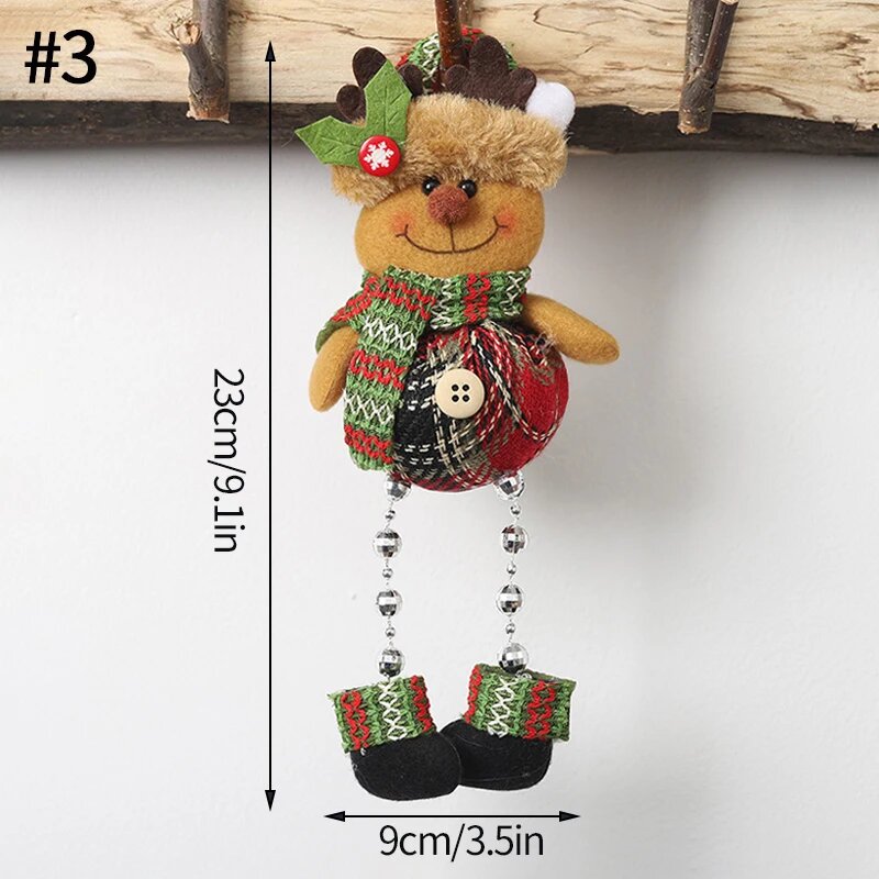 Рождественский олень в шарфе, подвеска S3