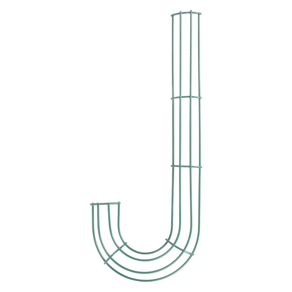 Железное кольцо для зеленой J-образной гирлянды длиной 30 см