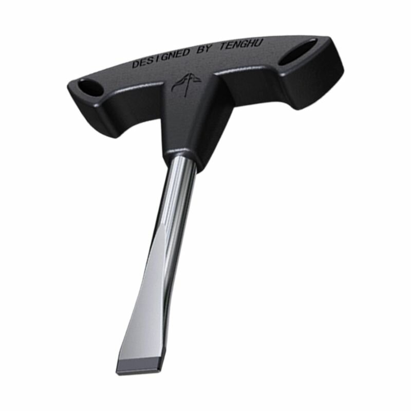 Отвертка с Т-образной ручкой и быстроразъемной пластиной карданного подвеса-черная