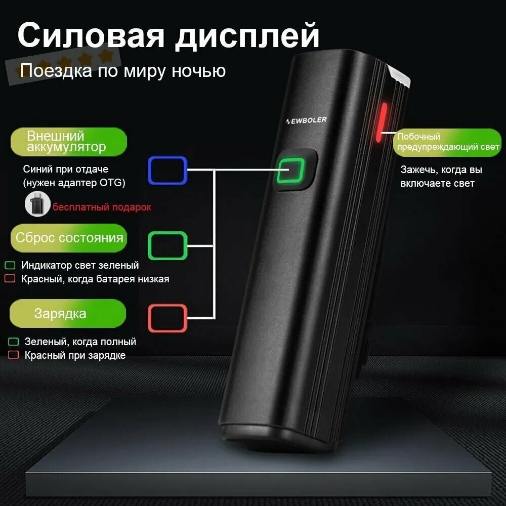 NEWBOLER Фонарь для велосипеда — фото 1