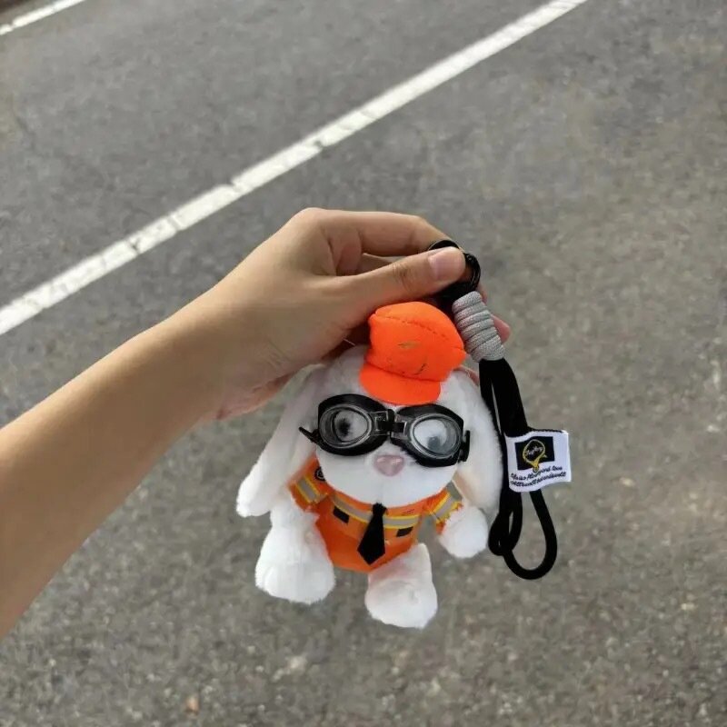 Полиция Пожарный Медведь Кукла Сеть Красный Медведь Плюшевый Дорожная полиция Подвеска Тедди Медведь Милый брелок