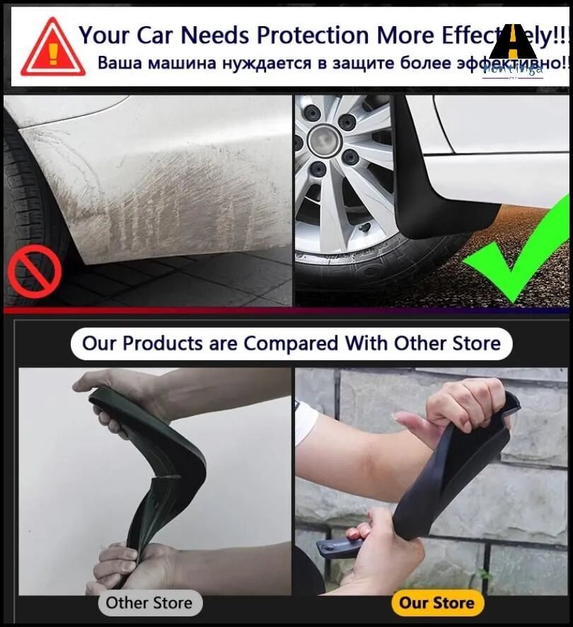 4x для Mercedes Benz GL-Class X164 GL450 2006-2012 брызговики автомобильные аксессуары