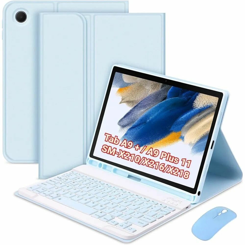 Чехол-клавиатура для Samsung Tab A9 + / A9 Plus 11(SM-X210/X216/X218) tablet , чехол со слотом для S Pen Щщ