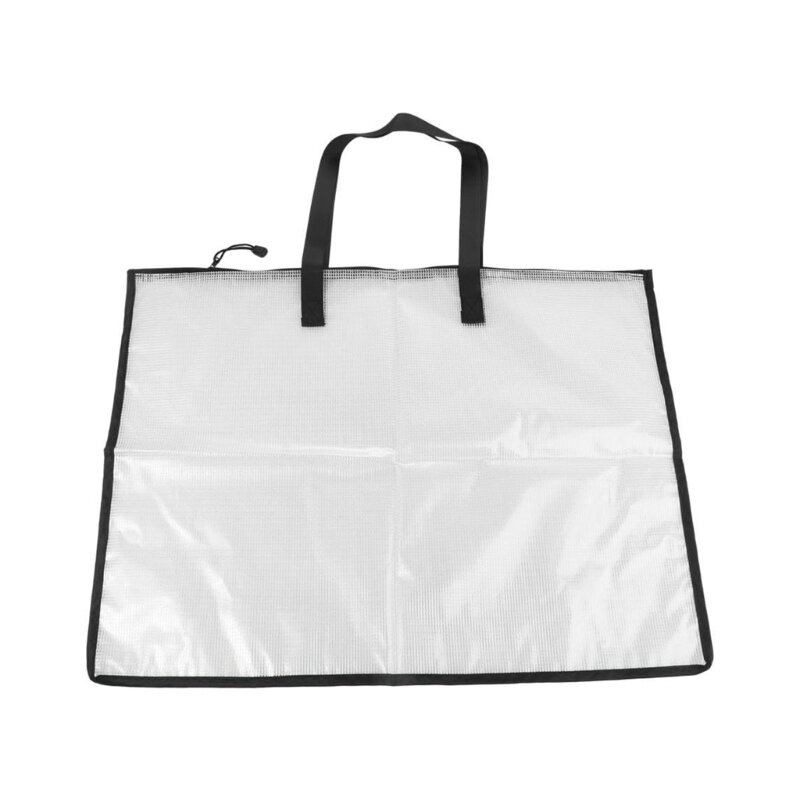 Вместительные Органайзеры для художественных принадлежностей Белая сумка-портфель из ПВХ с надежными молниями для Альбомов для рисования и Холстов Прочная ручка для переноски