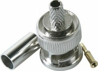 BNC-7001A HYR-0105A (GB-105A), Разъем BNC, штекер, RG-58, обжим (Crimp) / 2 штуки