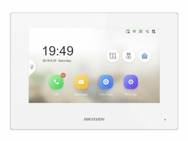 IP видеодомофон, сенсорный 7" цветной HikVision DS-KH6320-LE1/White(B)