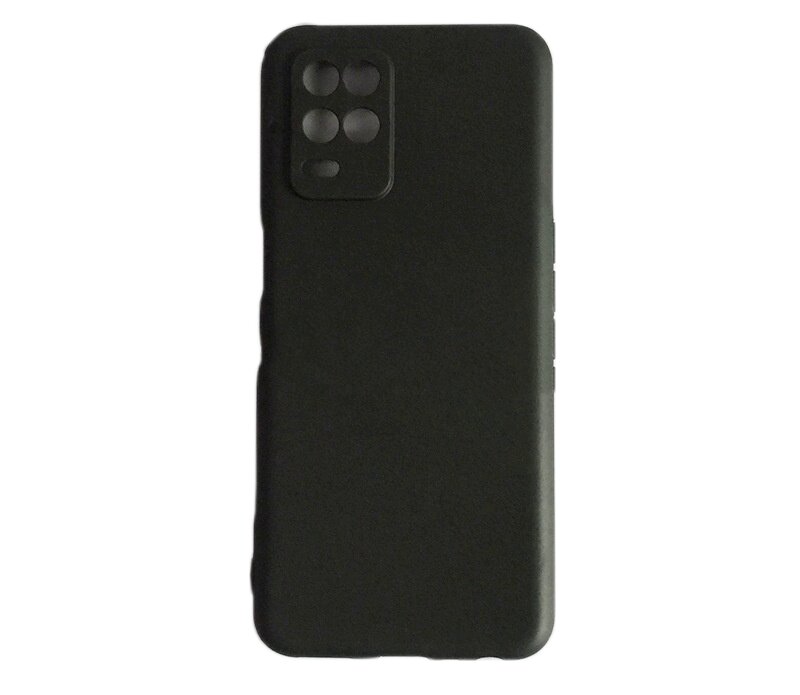 Чехол-накладка MyPads для Realme Narzo 30 5G ультра-тонкая полимерная из мягкого качественного силикона черная