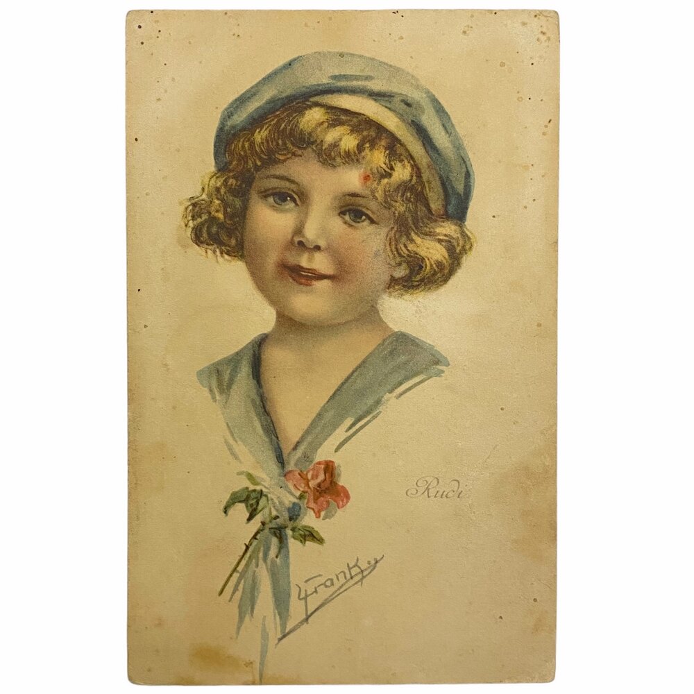 Почтовая открытка F. Gareis "Rudi" Веймарская Республика