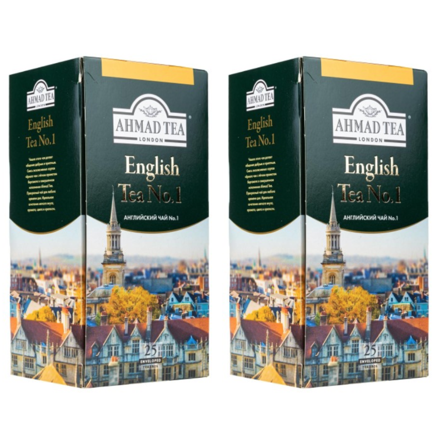 Чай черный Ахмад №1 25 пакетиков 2 штуки