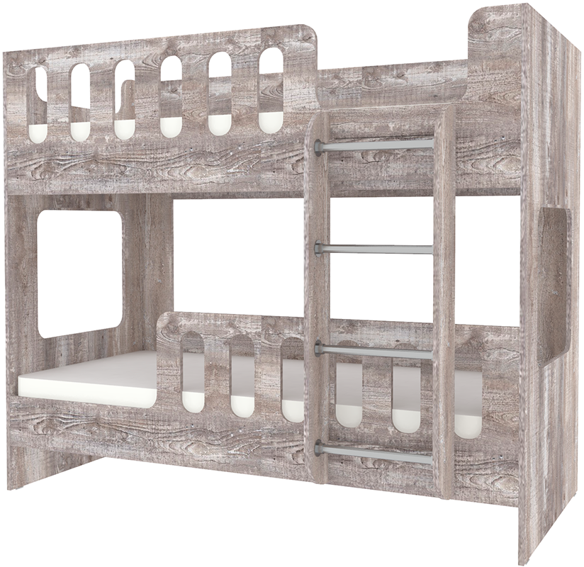 Двухъярусная кровать ДС-20 80x180 Бетон