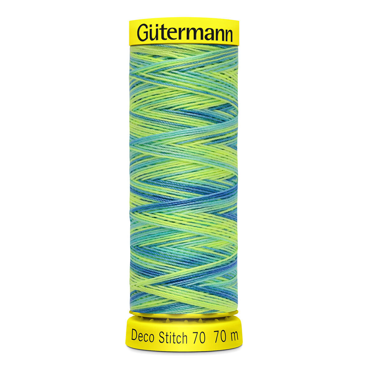 Нитки швейные мультиколор Deco Stitch 70/70 м, 5 шт, для декоративных швов, Gutermann (9968)