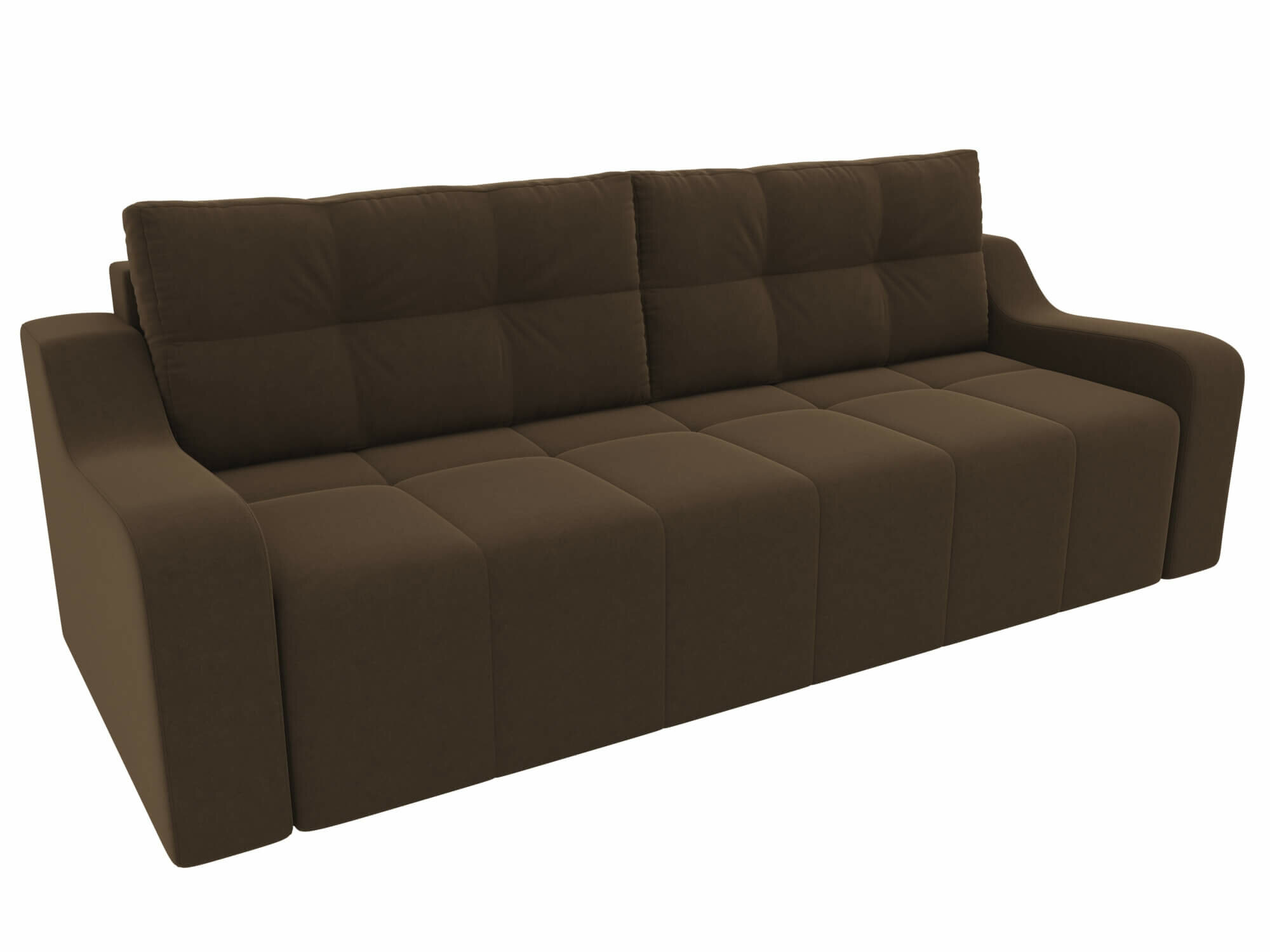 Artum Прямой диван Итон вельвет коричневый