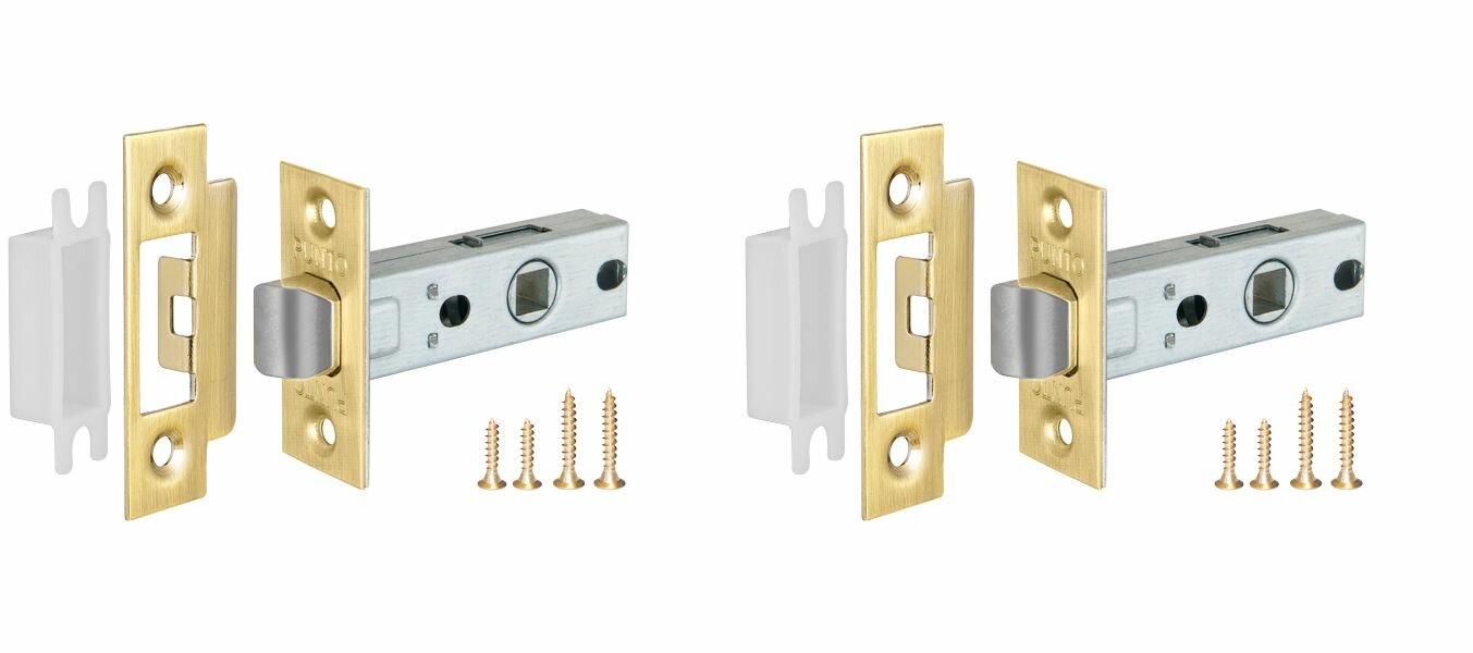 Защелка врезная Punto (Пунто) L45-8 SG Матовое Золото (комплект 2 штуки)