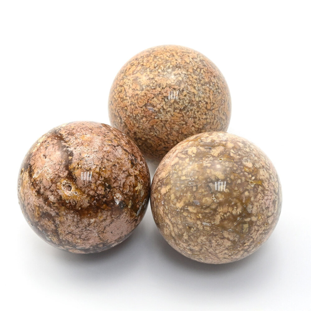 Шар из агата розового, диаметр 58-59мм .