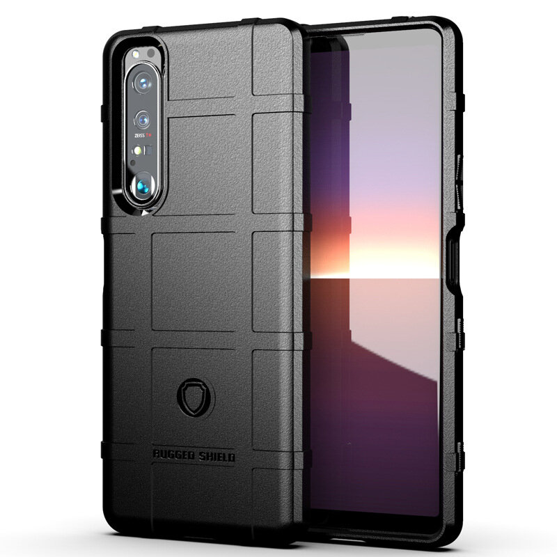 Противоударный чехол-бампер MyPads для Sony Xperia 1 IV (1-4) черный