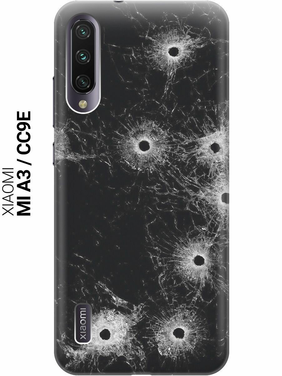 Силиконовый чехол на Xiaomi Mi A3, CC9e, Сяоми Ми А3, Ми СС9е с эффектом блеска "Пулевые"