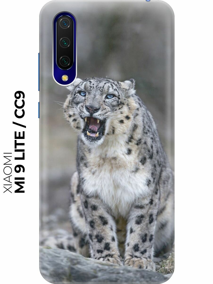 Силиконовый чехол Голубоглазый барс на Xiaomi Mi 9 Lite / CC9 / Сяоми Ми 9 Лайт / Ми СС9