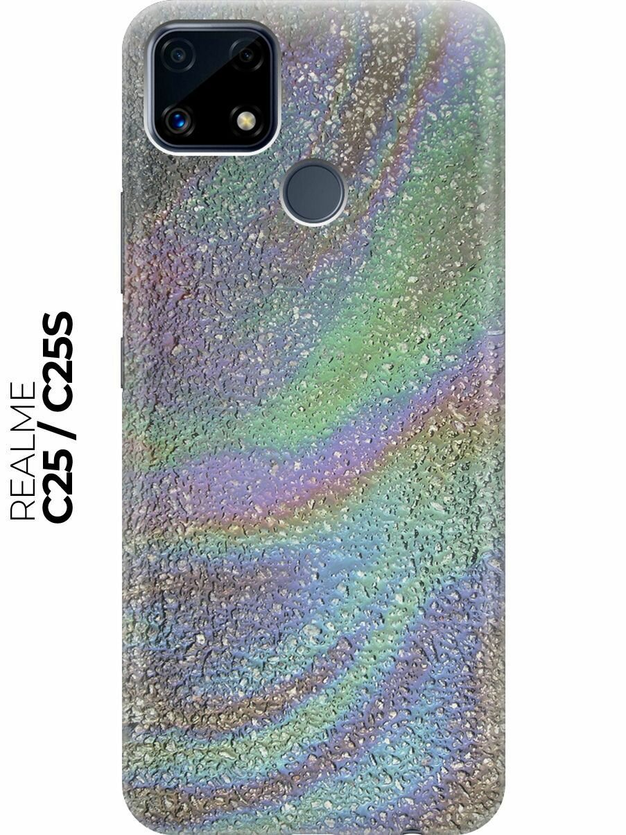 Силиконовый чехол Бензиновый рисунок на Realme C25 / C25S / Рилми С25 / С25с