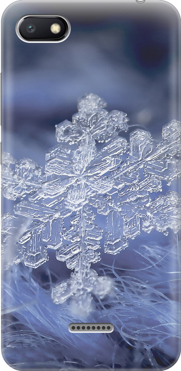 Силиконовый чехол Снежинка на Xiaomi Redmi 6A / Сяоми Редми 6А